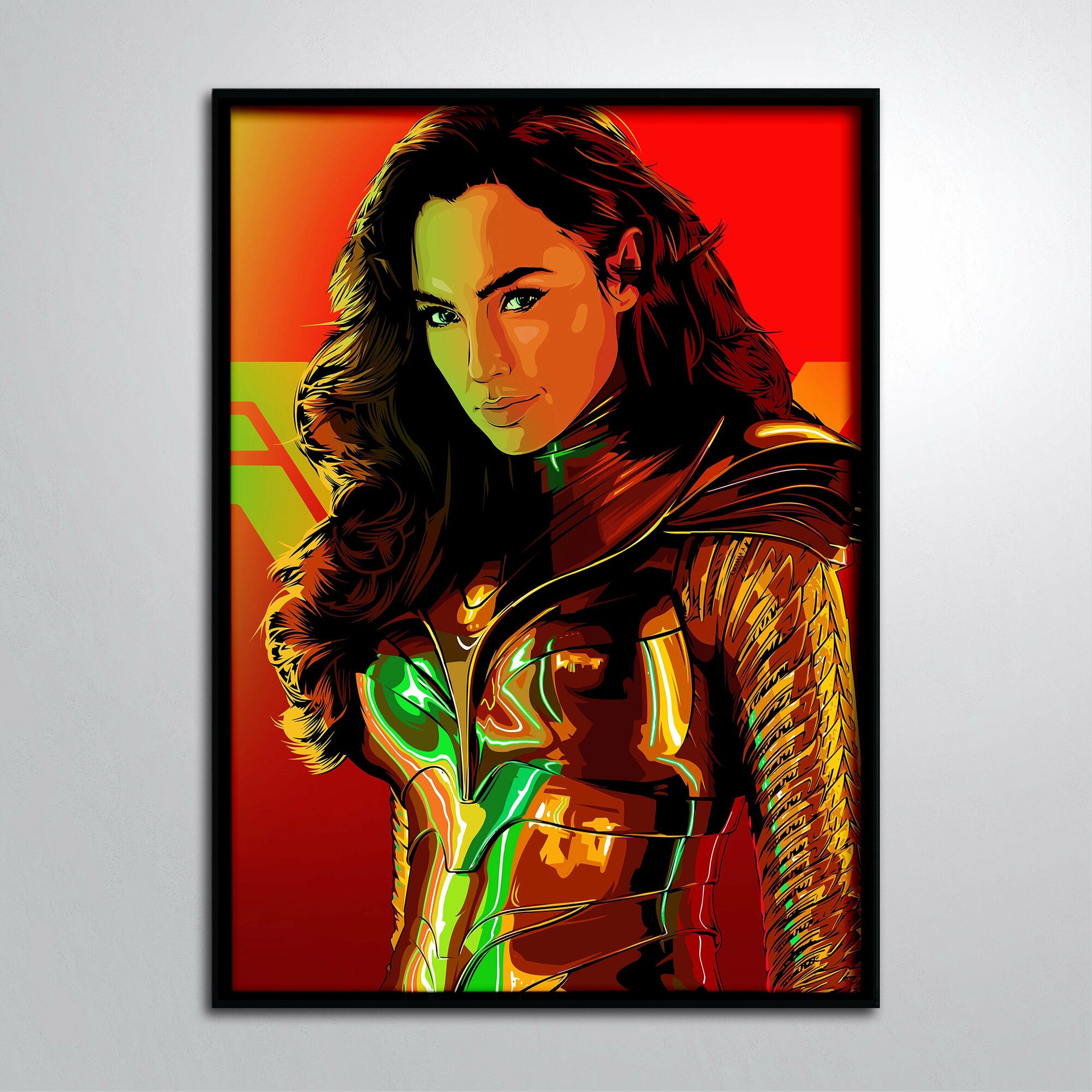 Постер без рамы/Вселенная DC Чудо-женщина 1984 Галь Гадот Арт Wonder Woman