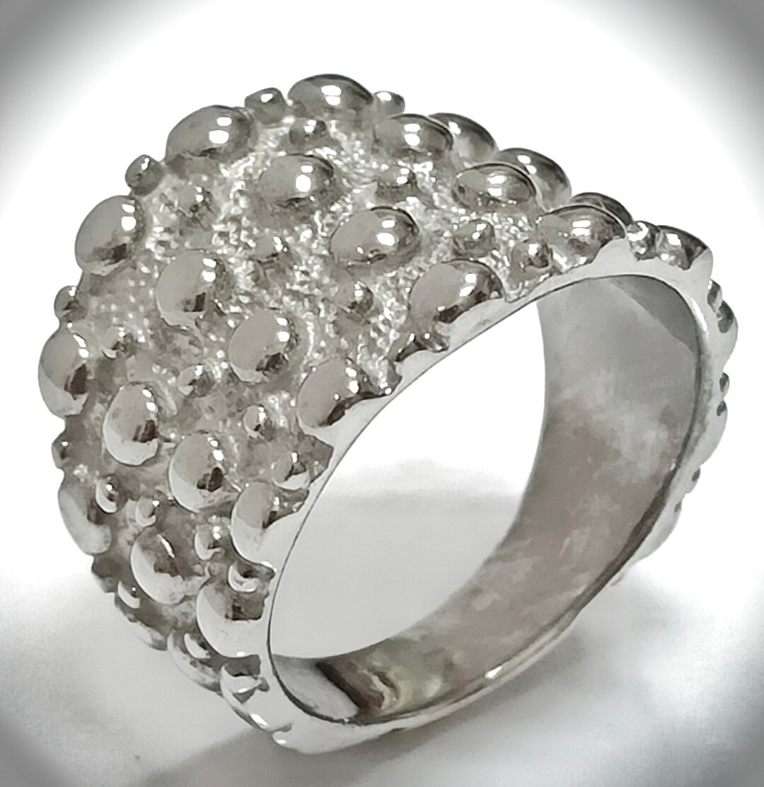 Перстень, серебро, 925 проба, родирование