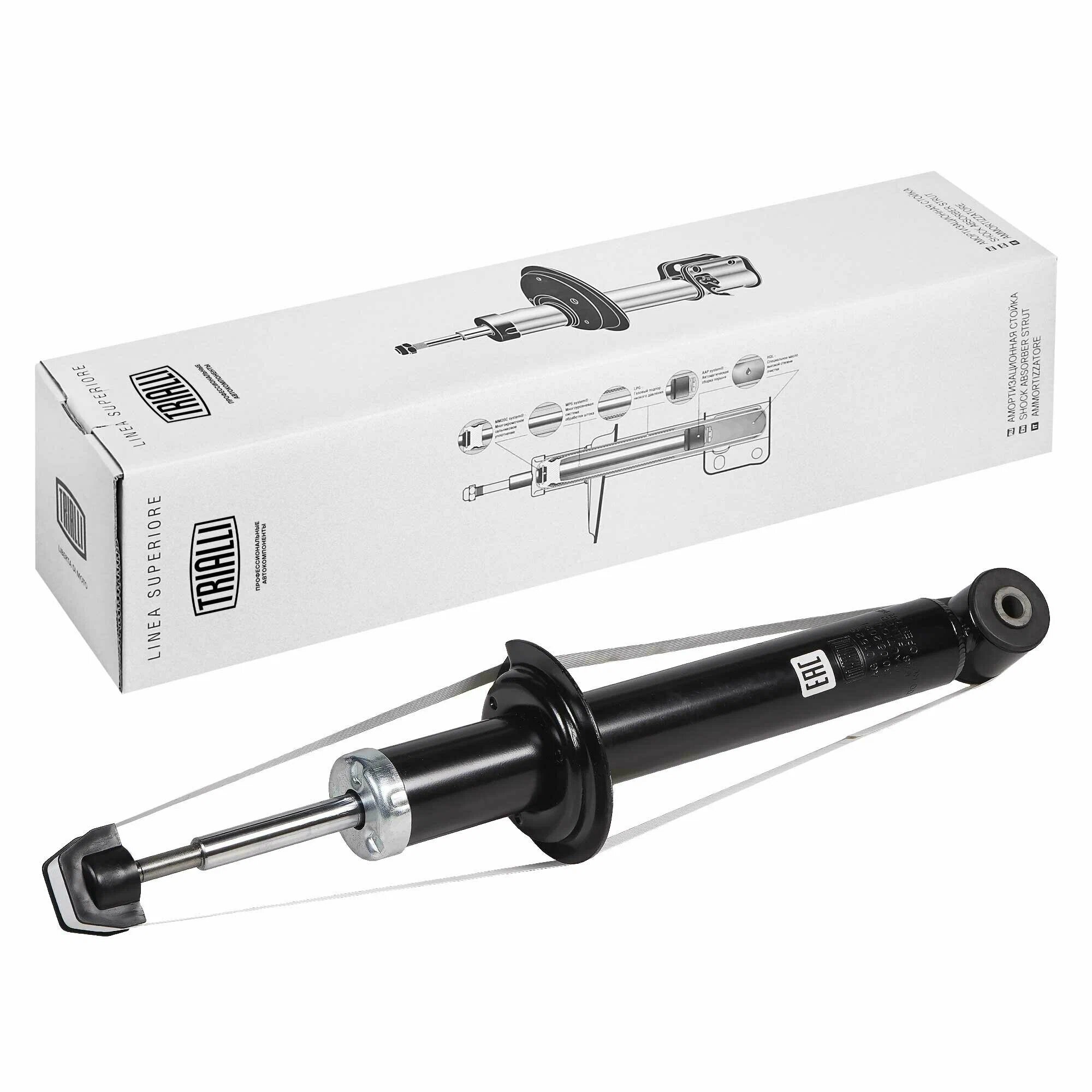 Амортизатор (стойка) задний Лада Приора ВАЗ 2170-2172 (газомасляный усиленный) TRIALLI