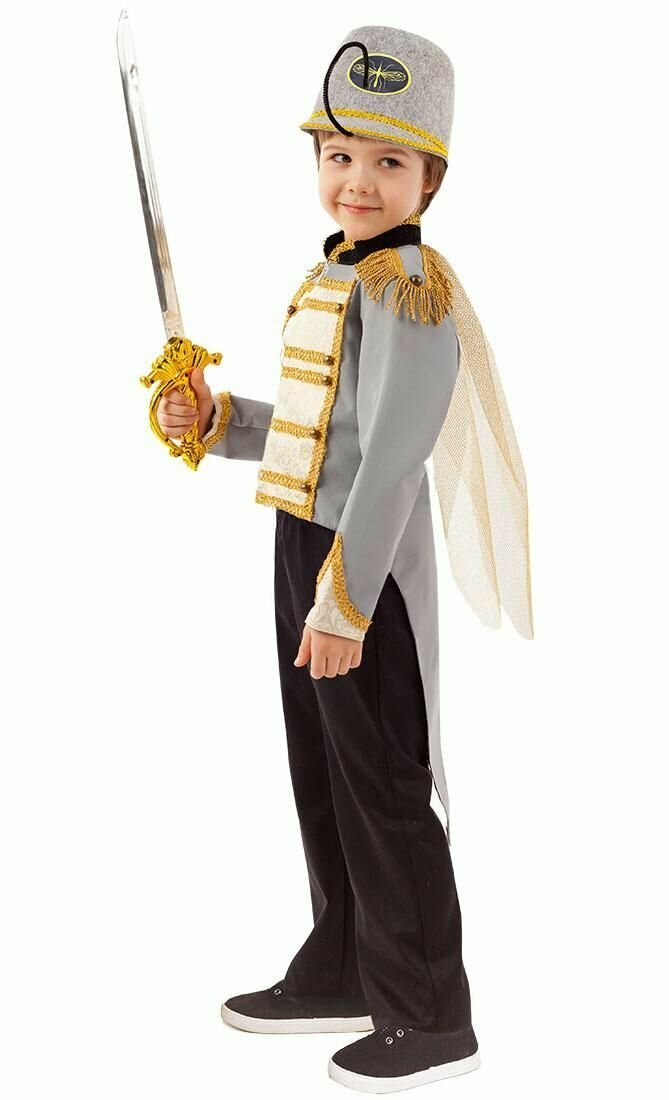 Костюм "Комарик" (фрак с крыльями , брюки, кивер, сабля) Batik арт. 2084 к-20; разм. 104