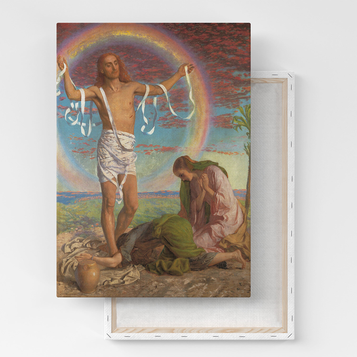 Картина на холсте, репродукция / Уильям Холман Хант - Christ and the two Marys / Размер 30 x 40 см