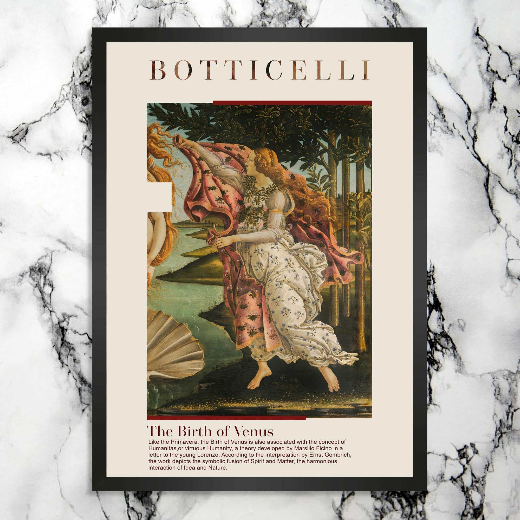Постер "Рождение Венеры" - Сандро Боттичелли #3 50x70
