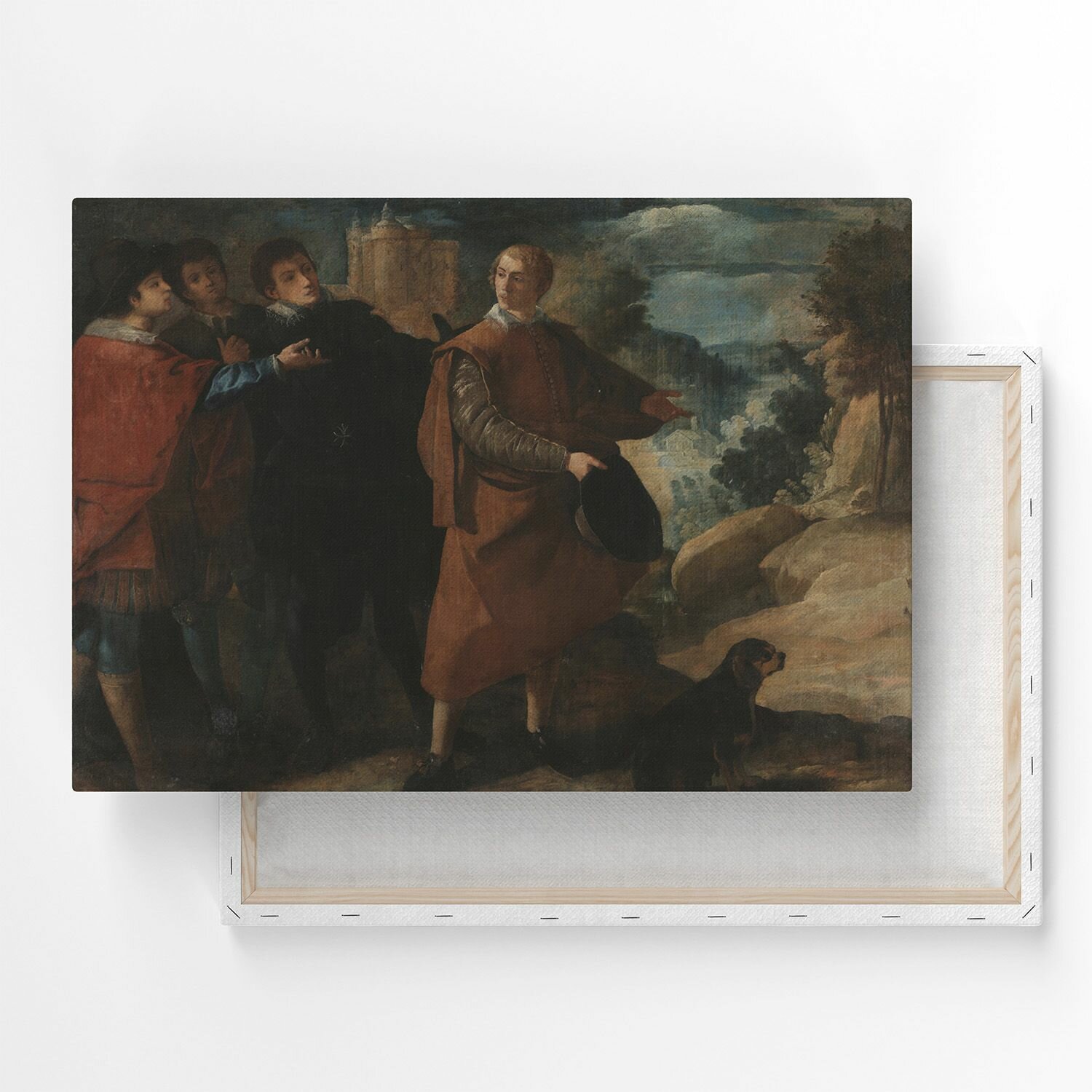 Картина на холсте, репродукция / Франсиско де Сурбаран - La partida de San Pedro / Размер 60 x 80 см