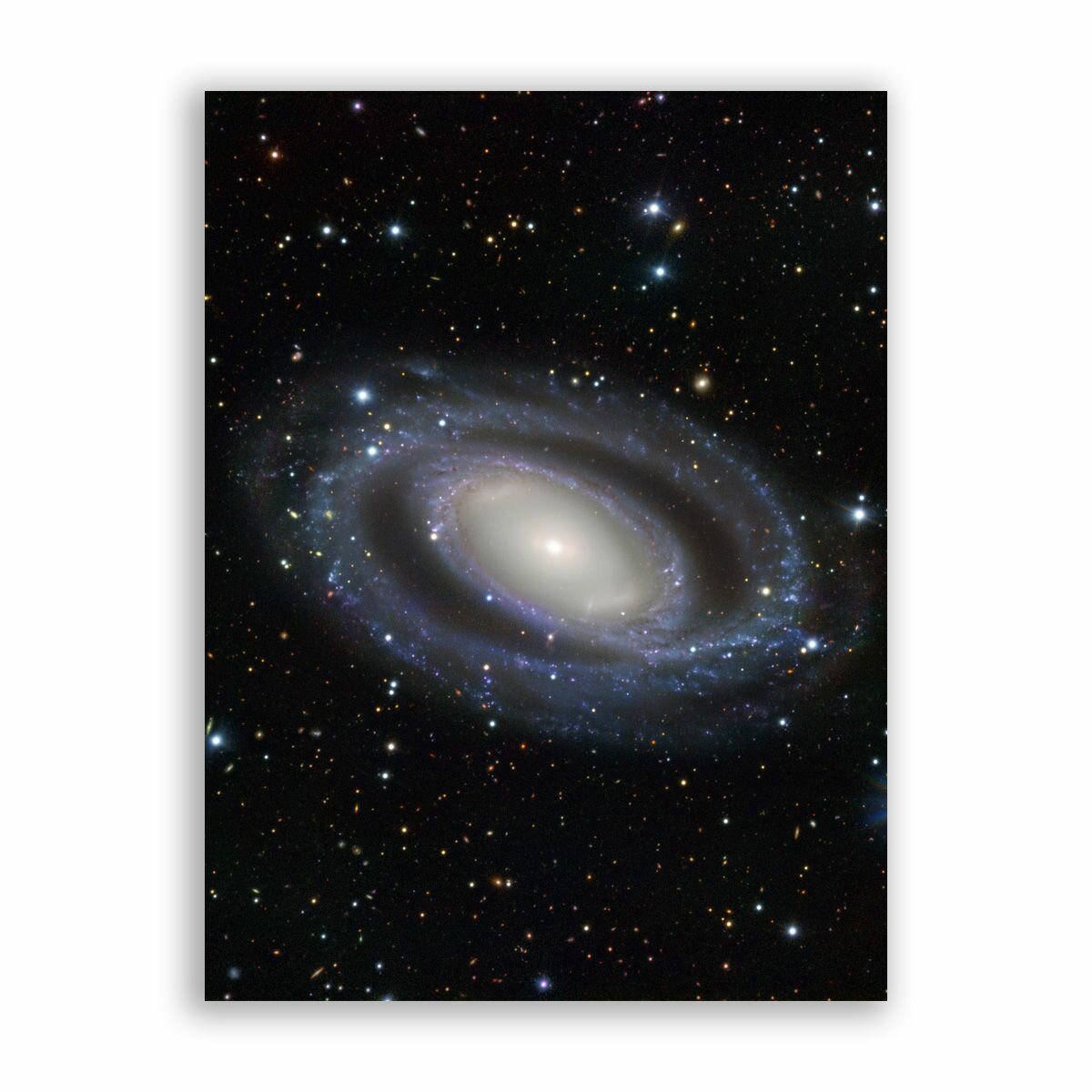 Постер, плакат на бумаге / Galaxy NGC 7098 / Галактика / Размер 80 x 106 см