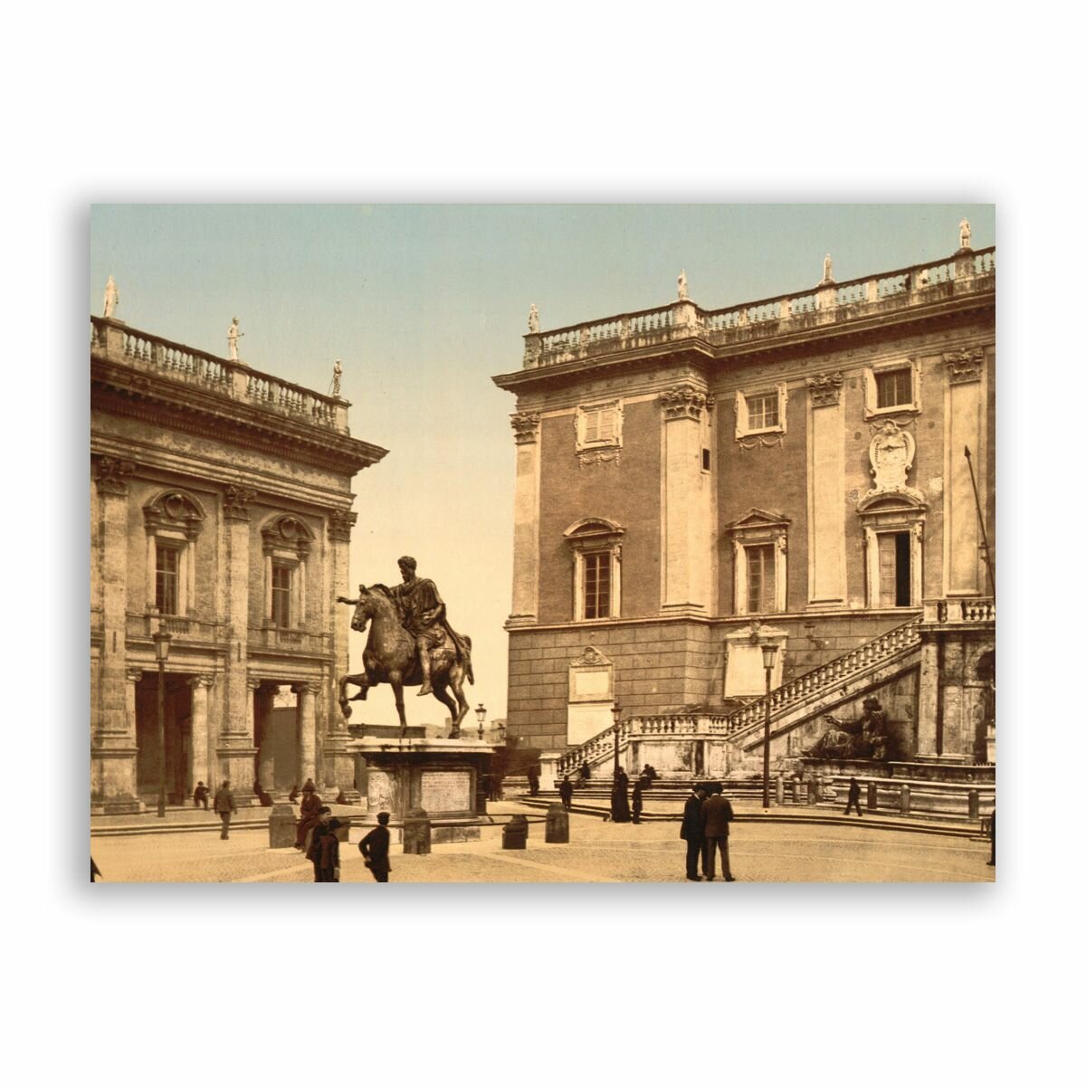 Постер, плакат на бумаге / The Capitoline, the piazza, Rome, Italy / Размер 60 x 80 см