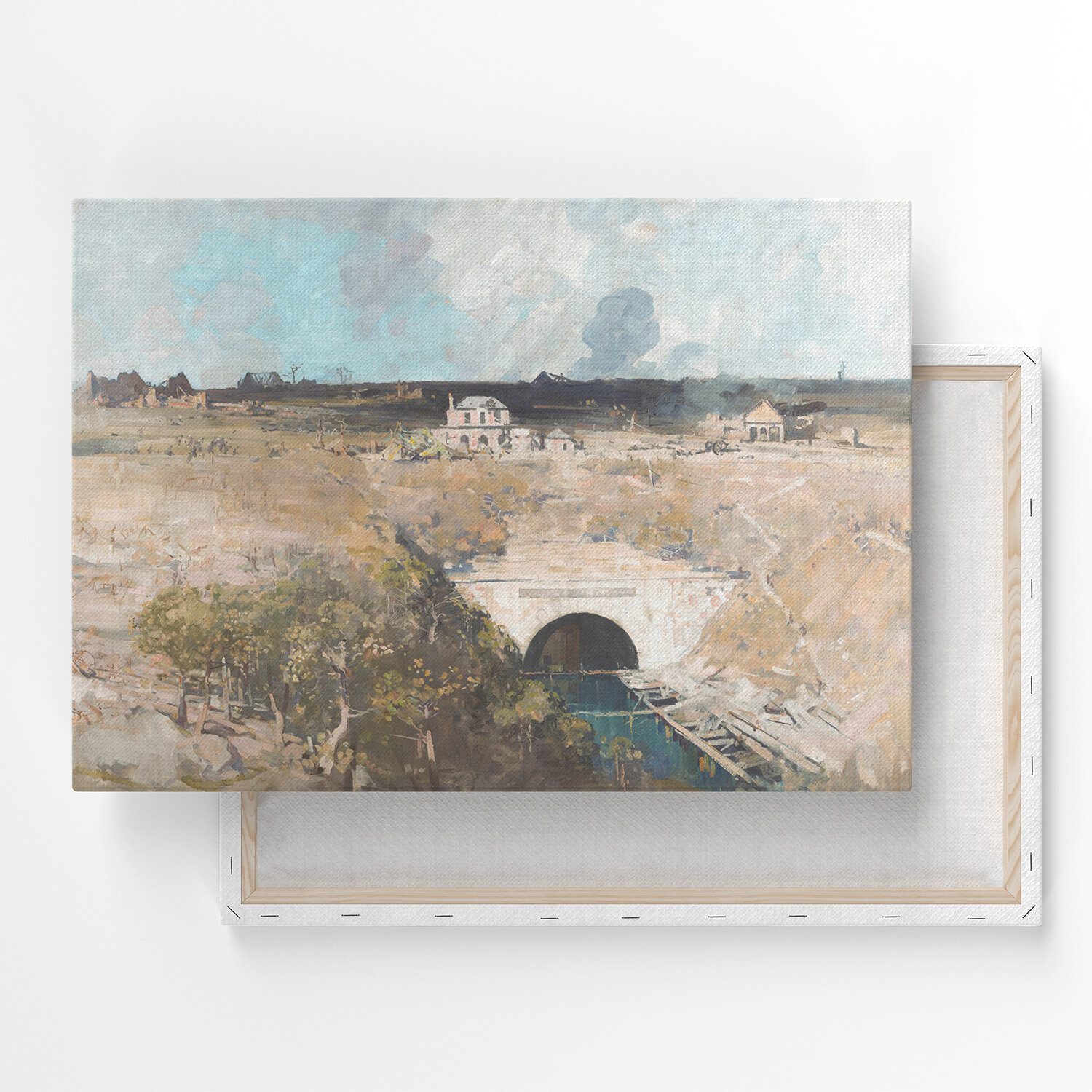 Картина на холсте, репродукция / Артур Стритон - Bellicourt Tunnel / Размер 80 x 106 см