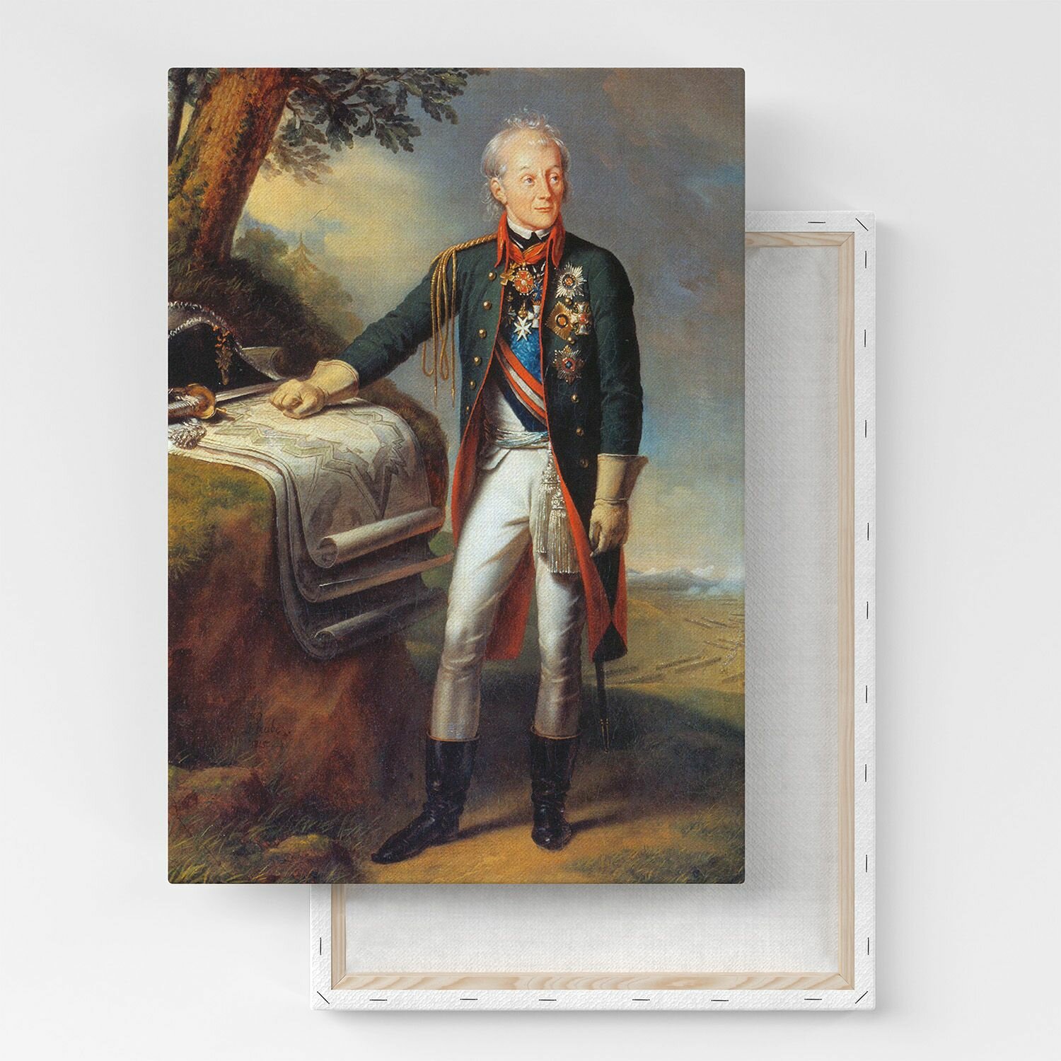 Картина на холсте, репродукция / Александр Васильевич Суворов / Размер 40 x 53 см