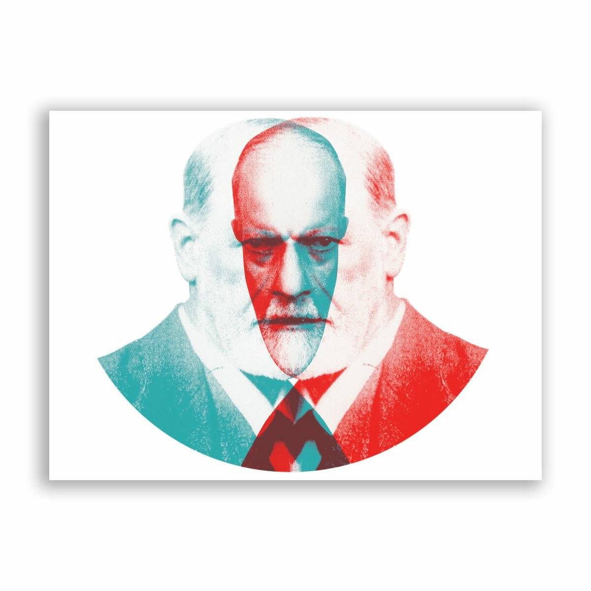 Постер, плакат на бумаге / Зигмунд Фрейд / Размер 40 x 53 см