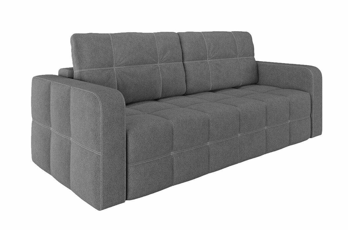 Диван Денди прямой, механизм еврокнижка, велюровая обивка Rols 26