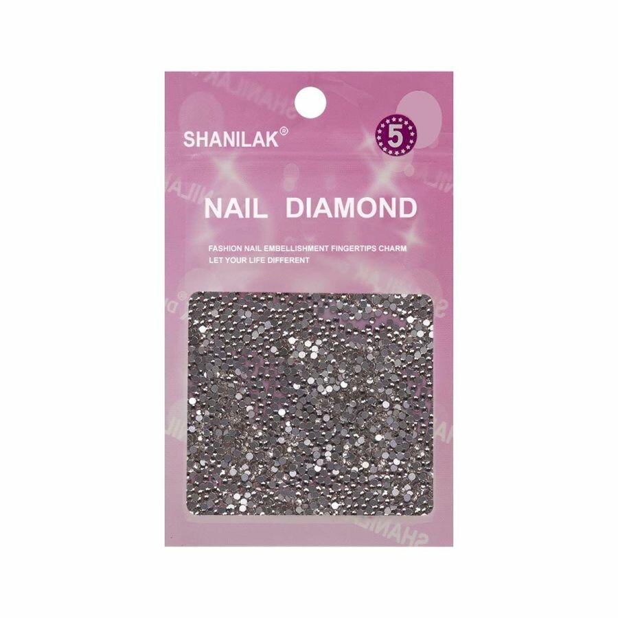 Стразы Nail Art для ногтей №5, серебристый