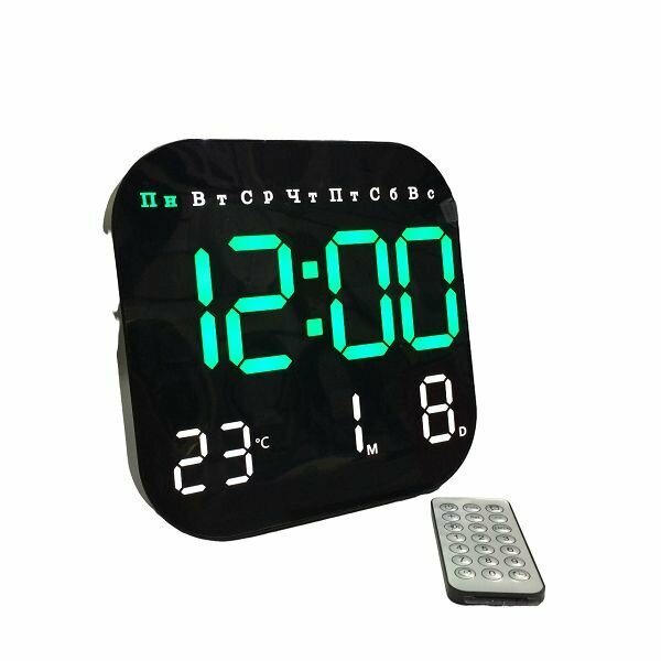 Часы электронные 6650 настольные, настенные, подсветка, будильник