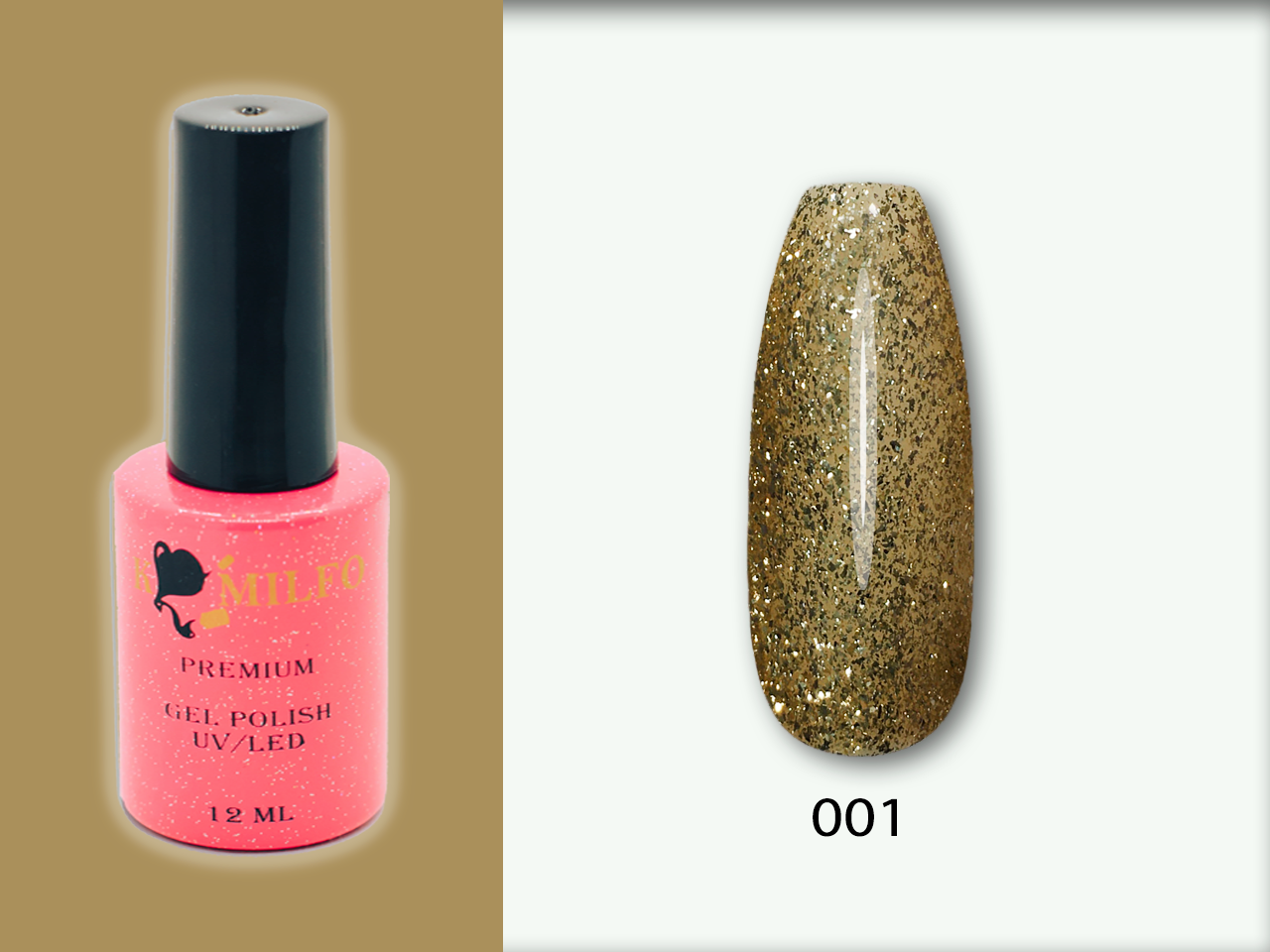 001 KOMILFO гель лак 12 мл.