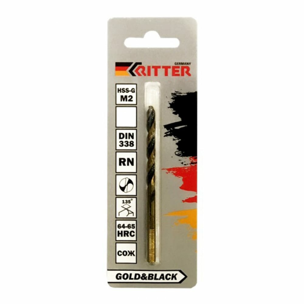 Сверло по металлу RITTER EC Gold&Black
