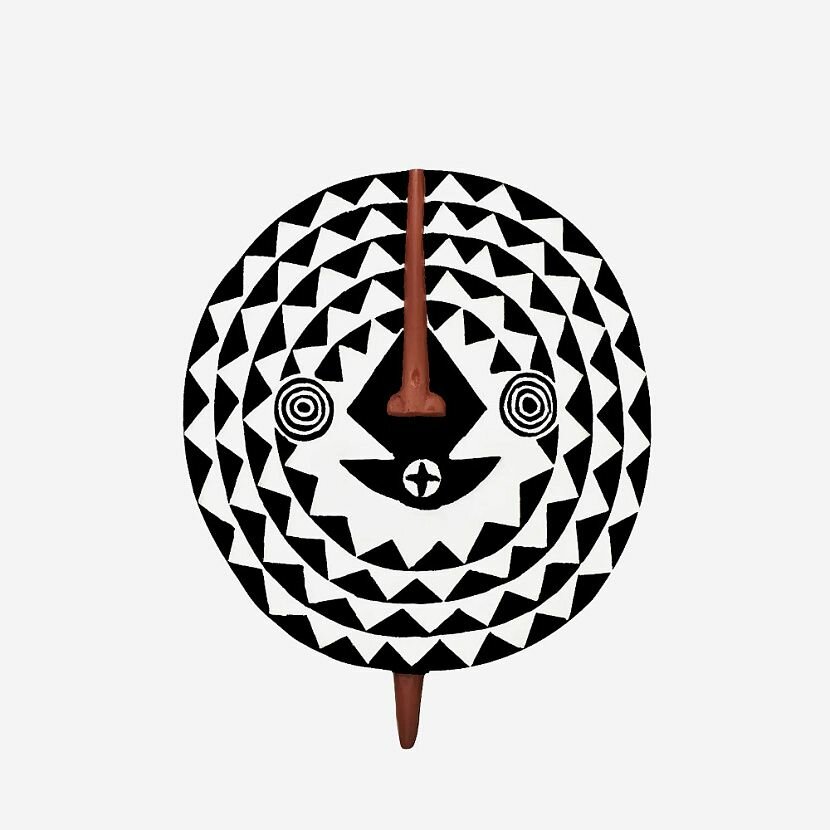 Bwa Sun Mask Скульптура S