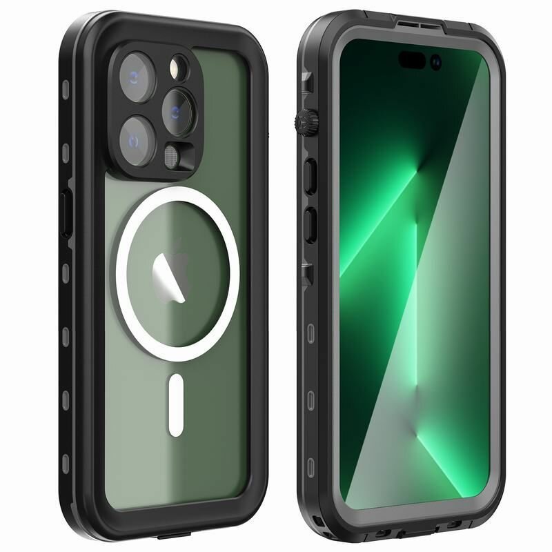 Водонепроницаемый чехол MyPads для Apple iPhone 14 Pro, IP68 Waterproof Shockproof Case, Черный