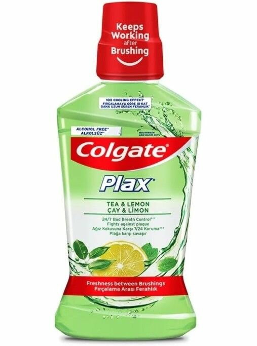 Набор из 3 штук Ополаскиватель для полости рта Colgate Plax Свежесть Чая 500мл