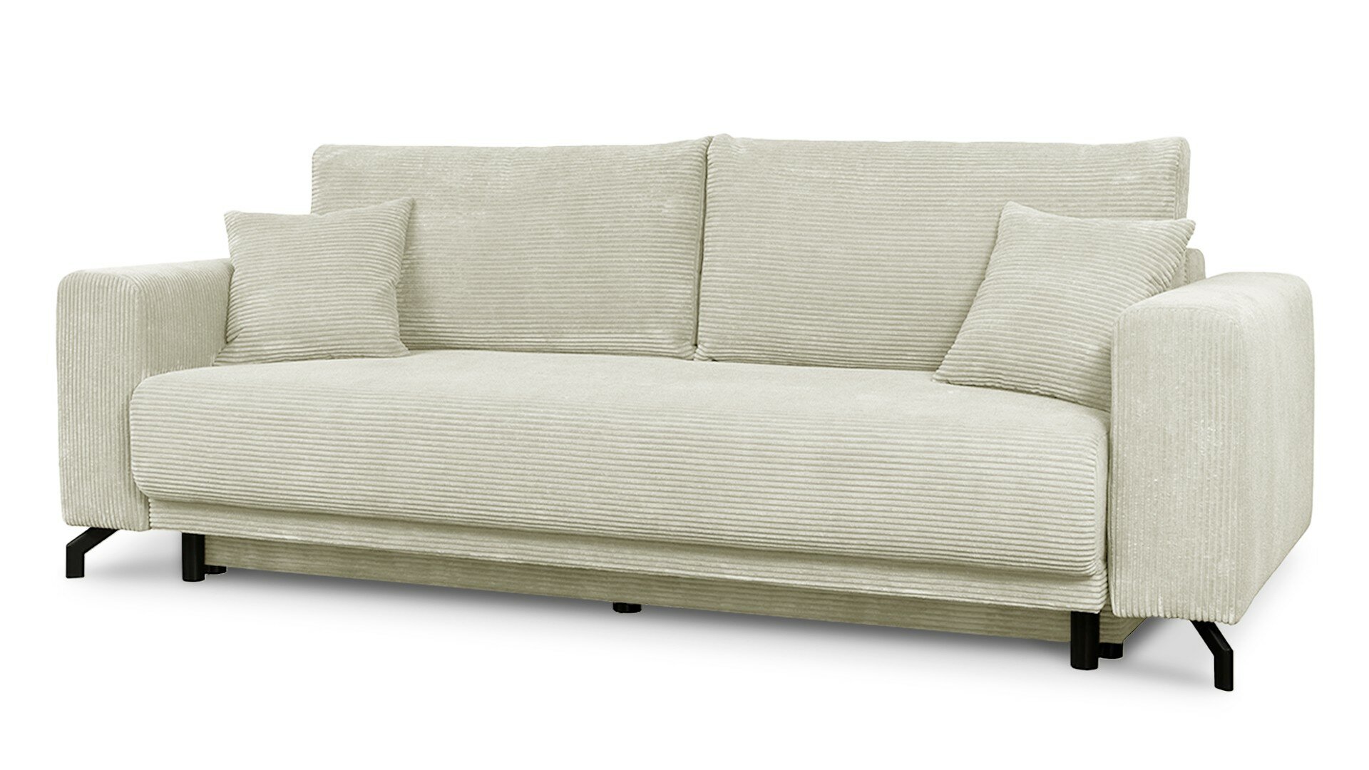 Диван Сенлин Лайт Cilium Bone NEW 252x103x90 см, белый Вельвет, еврокнижка Дом мебели для вас