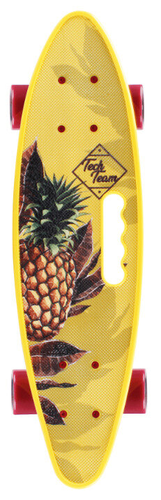 Скейтборд пластиковый Fishboard 23 print (mini) yellow