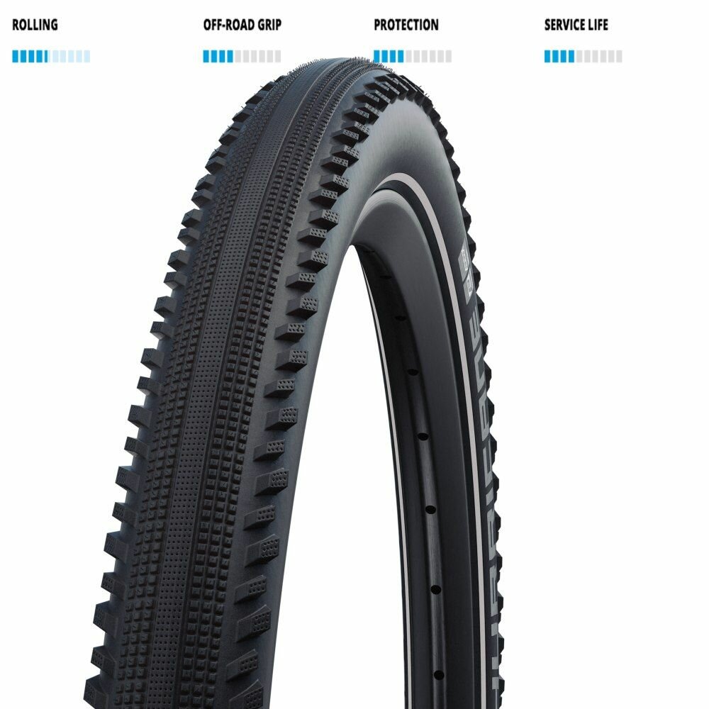 Велопокрышка 26x2.10 Schwalbe Hurricane (54-559) с антипрокольной защитой RaceGuard