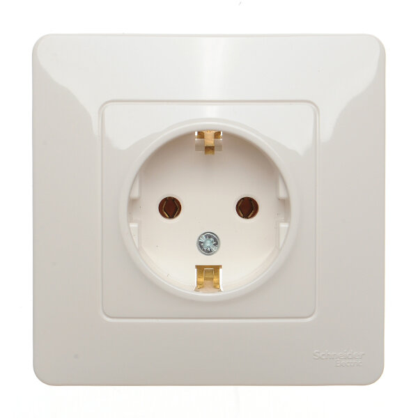 Розетка Blanca BLNRS001011 "евро" с/п белая Schneider Electric (3 шт. в комплекте)