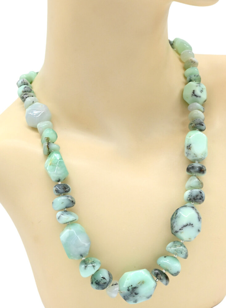 Бусы, хризопраз