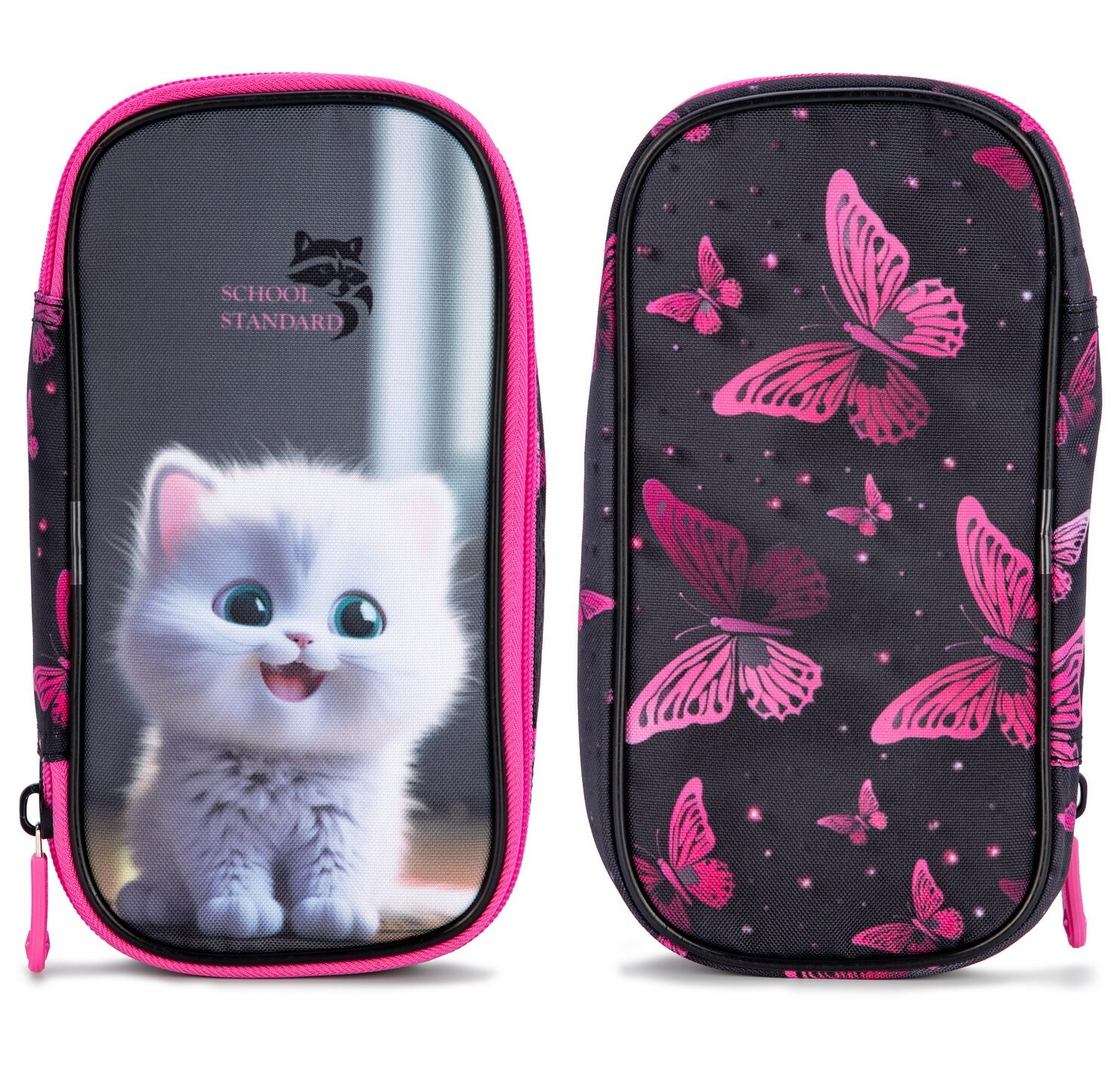 Пенал школьный мягкий без наполнения для девочки, School Standard (Скул Стандарт), размер 23х12х6 см