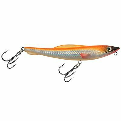 Воблер для рыбалки AQUA CRAZY DOG Sinking 100mm, цвет 102 (оранжевая спинка), 1 штука