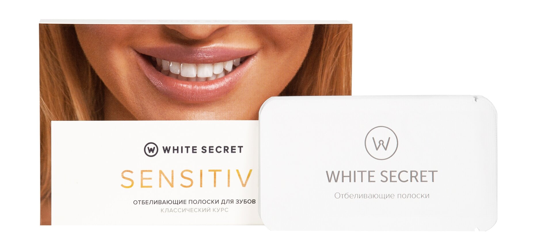 WHITE SECRET Отбеливающие полоски Sensitive