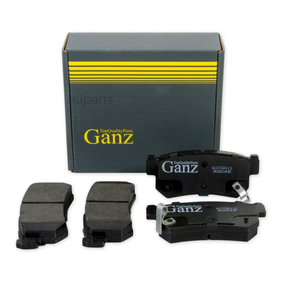 GANZ GIJ09111 Колодки задние SSANG YOUNG Action/Kyron 05->/Rexton 02- GANZ GIJ09111
