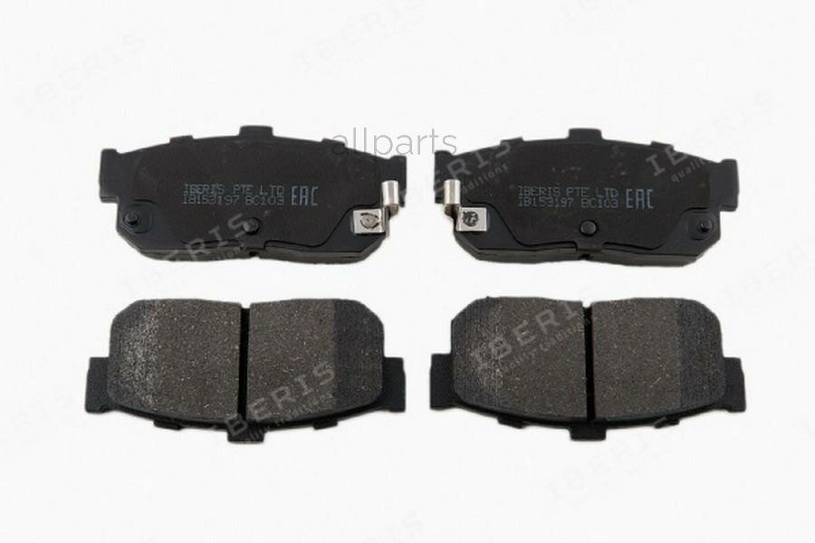 IBERIS IB153197 колодки тормозные задние К-Т NISSAN ALMERA I (N15) -00, ALMERA II (N16) -06, MAXIMA QX IV (A32) -00
