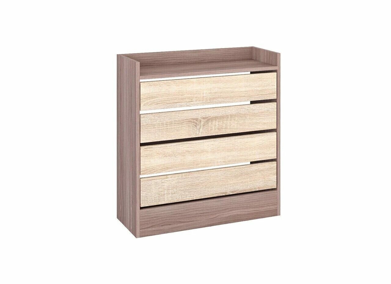 Обувница закрытая ЯПТ-3 «Ямайка», 2 отделения, ясень темный/дуб сонома (700х270х745)