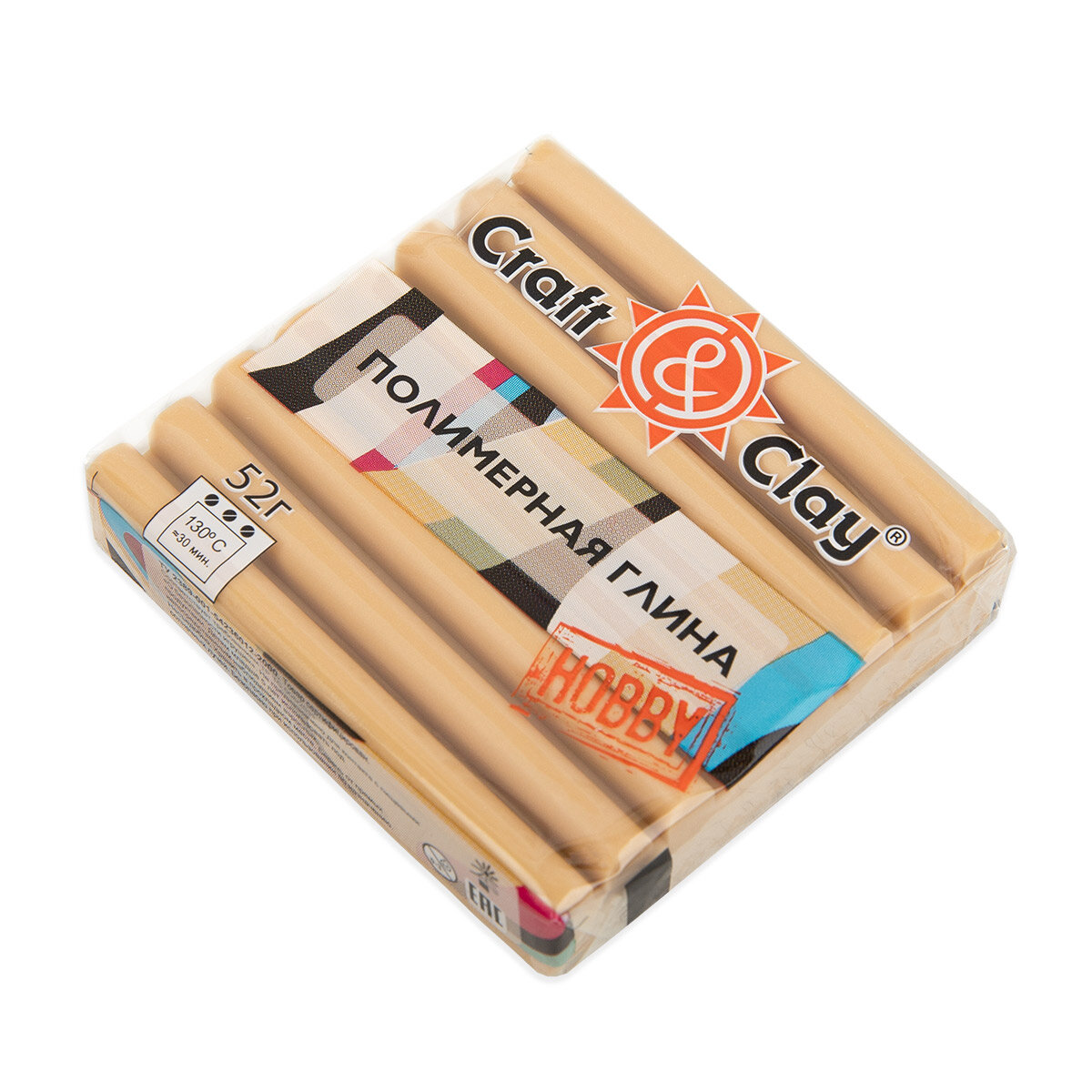 Полимерная глина для лепки кукол "Craft&Clay" CCH кашемир 52 г 1708 имбирный пряник