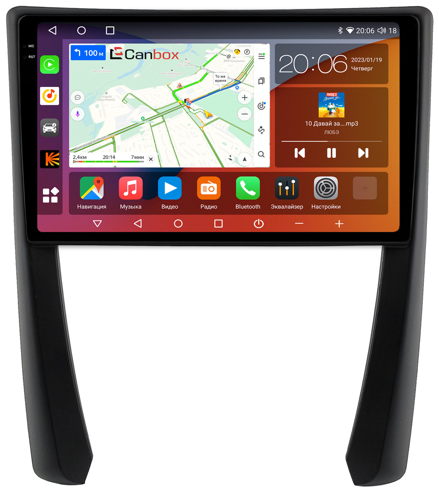 Штатная магнитола Porsche Cayman (987) 2005-2012 Canbox H-Line 2K 4180-9-3191 на Android 10 (4G-SIM, 4/32, DSP, QLed)