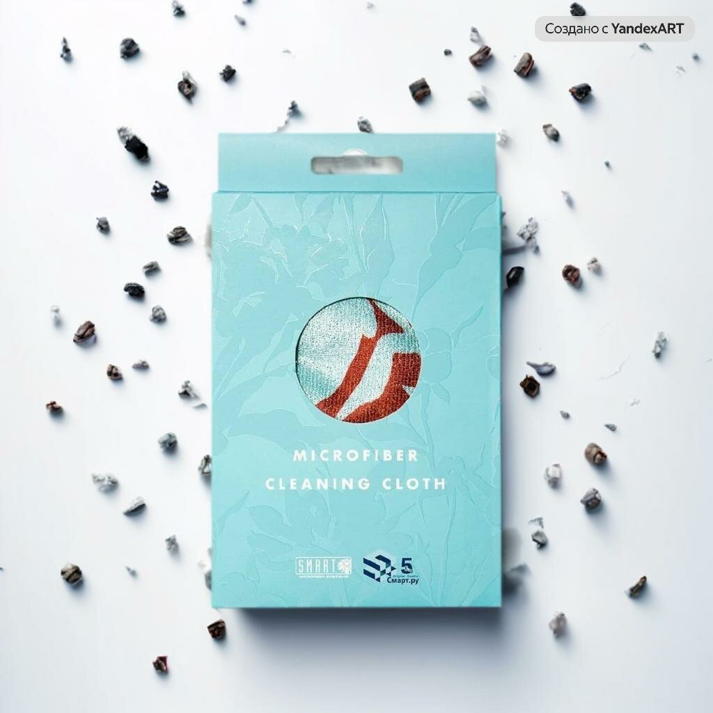 Универсальная салфетка для пыли, стекол, зеркал Smart Белый кот