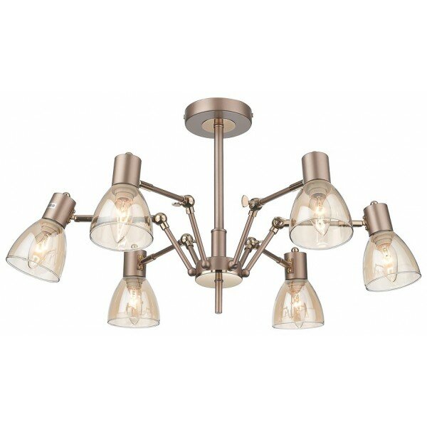 Люстра потолочная Velante 246-403-06 золотистый 6*40Вт