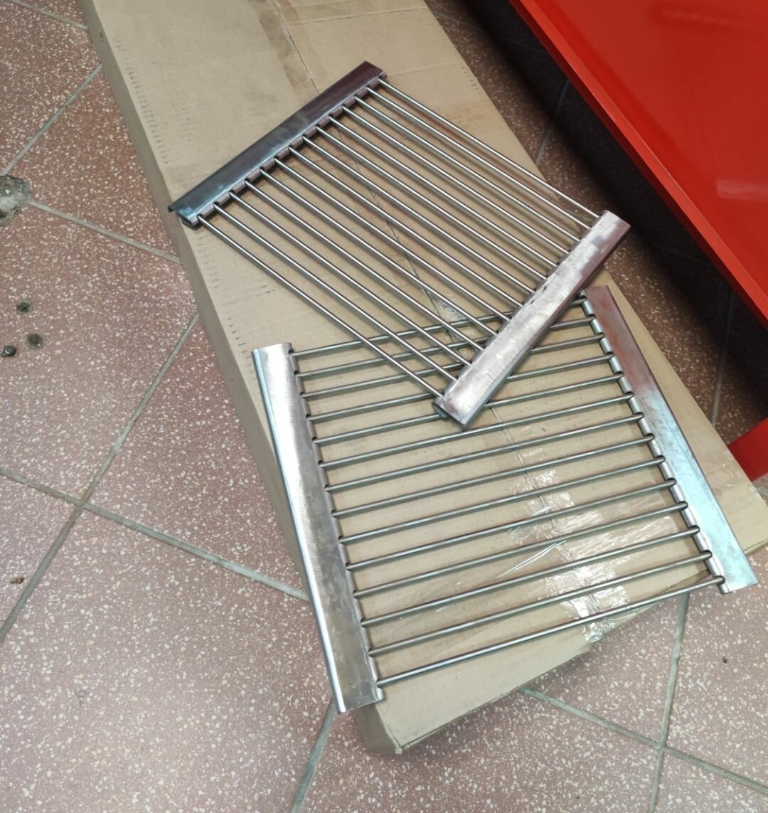 Решётка гриль из пищевой нержавейки 300*350мм, комплект из 2 шт