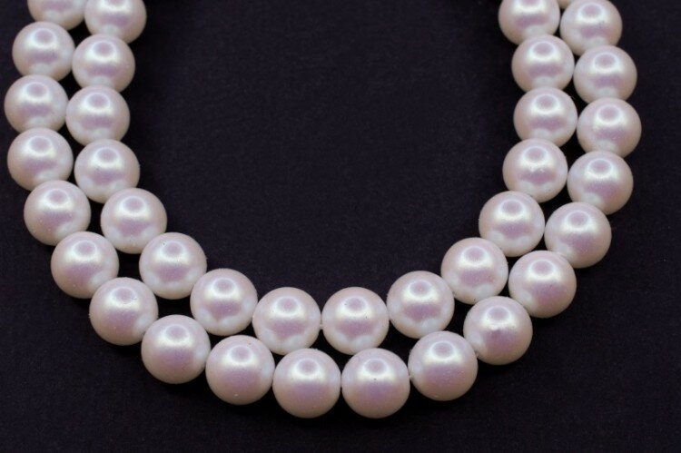 Жемчуг Preciosa Maxima, цвет pearlescent white, 8мм, 704-058, 10шт