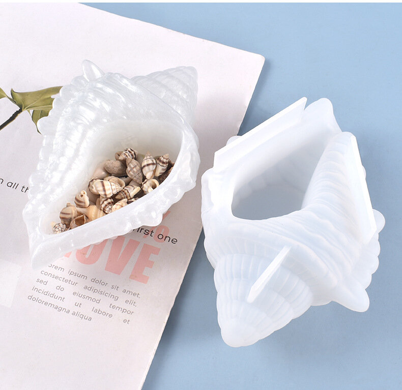 Силиконовая форма ракушка для гипса / эпоксидной смолы