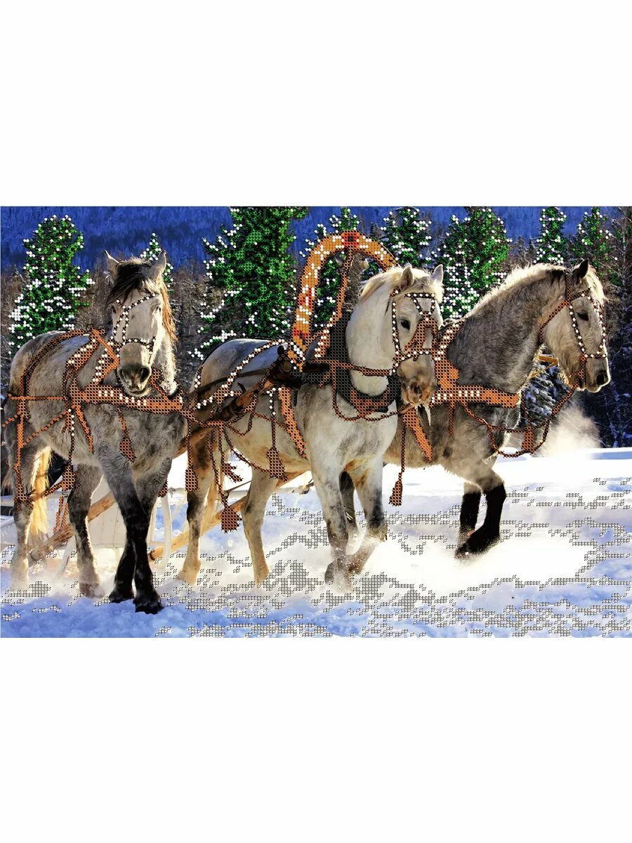 Набор для вышивания бисером 24*30 см