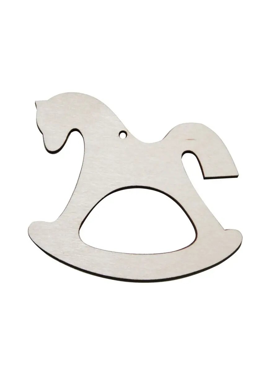 Деревянные заготовки Декупаж Лошадка 10 шт