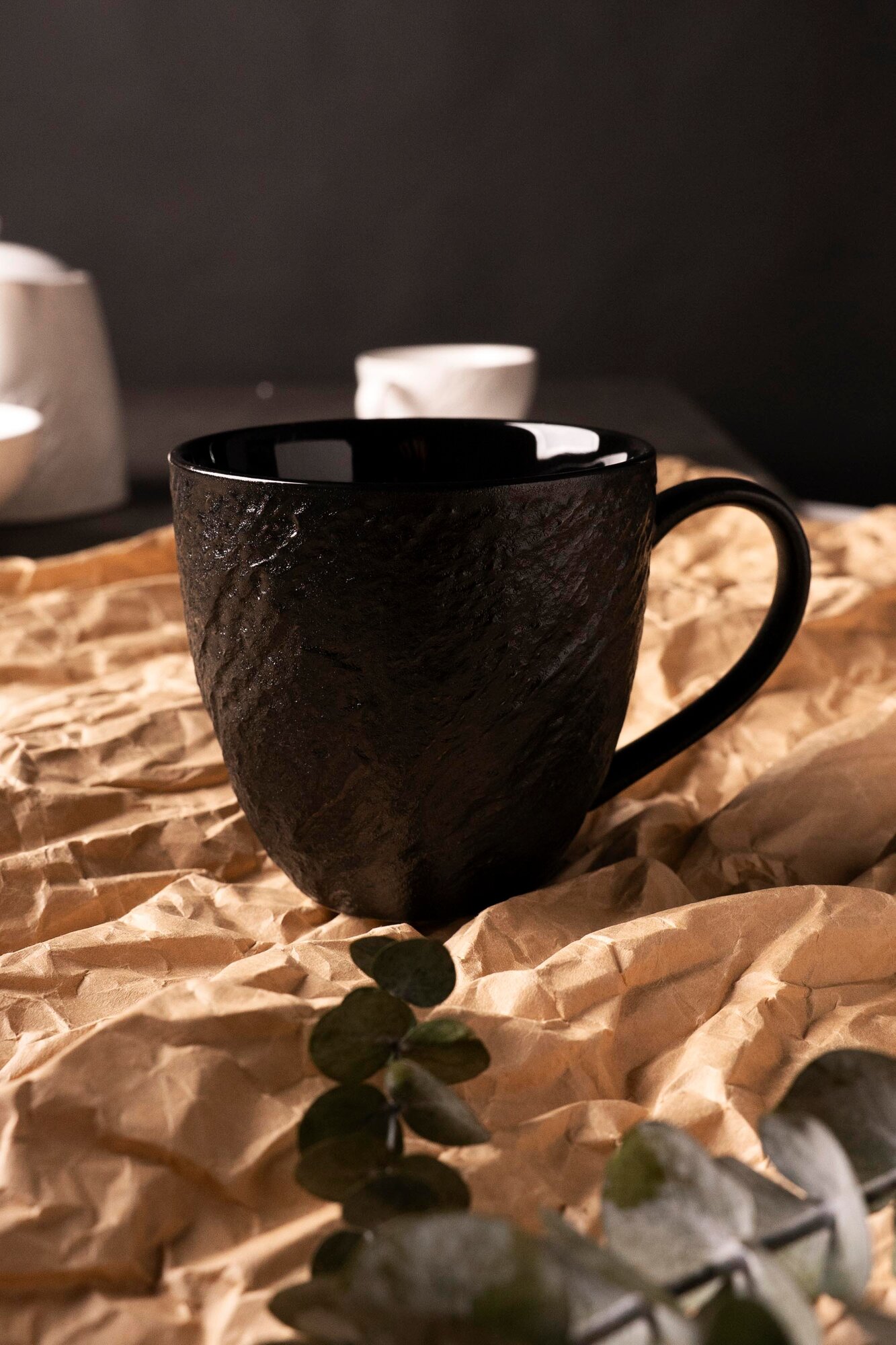 Набор кружек BILLIBARRI "Wild Slate" 420мл, 2шт, фарфорые, черные