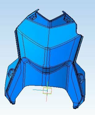 Щиток облицовочный рулевой колонки, снегоход STELS Ермак 600/800, LU084655 (item:200)