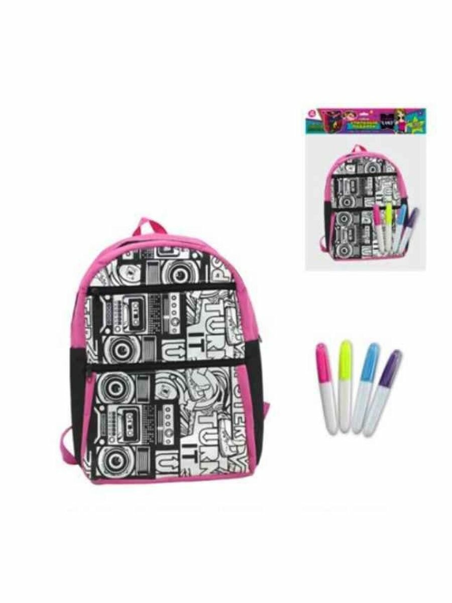 Lapulli Kids. Игровой набор "Стильный подарок" (рюкзак, 4 разноцв. маркера) арт.5751/200565800