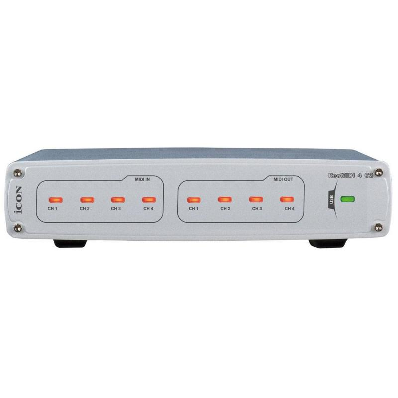 ReoMIDI 4-In/4-Out 64 MIDI канала USB MIDI интерфейс, оптимизирован для Windows Vista/XP и Mac OS