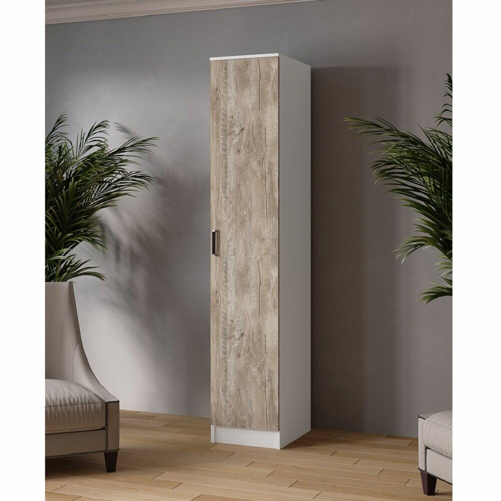 ARNIKA Пенал Лагуна 40 см, белый/дуб юкон