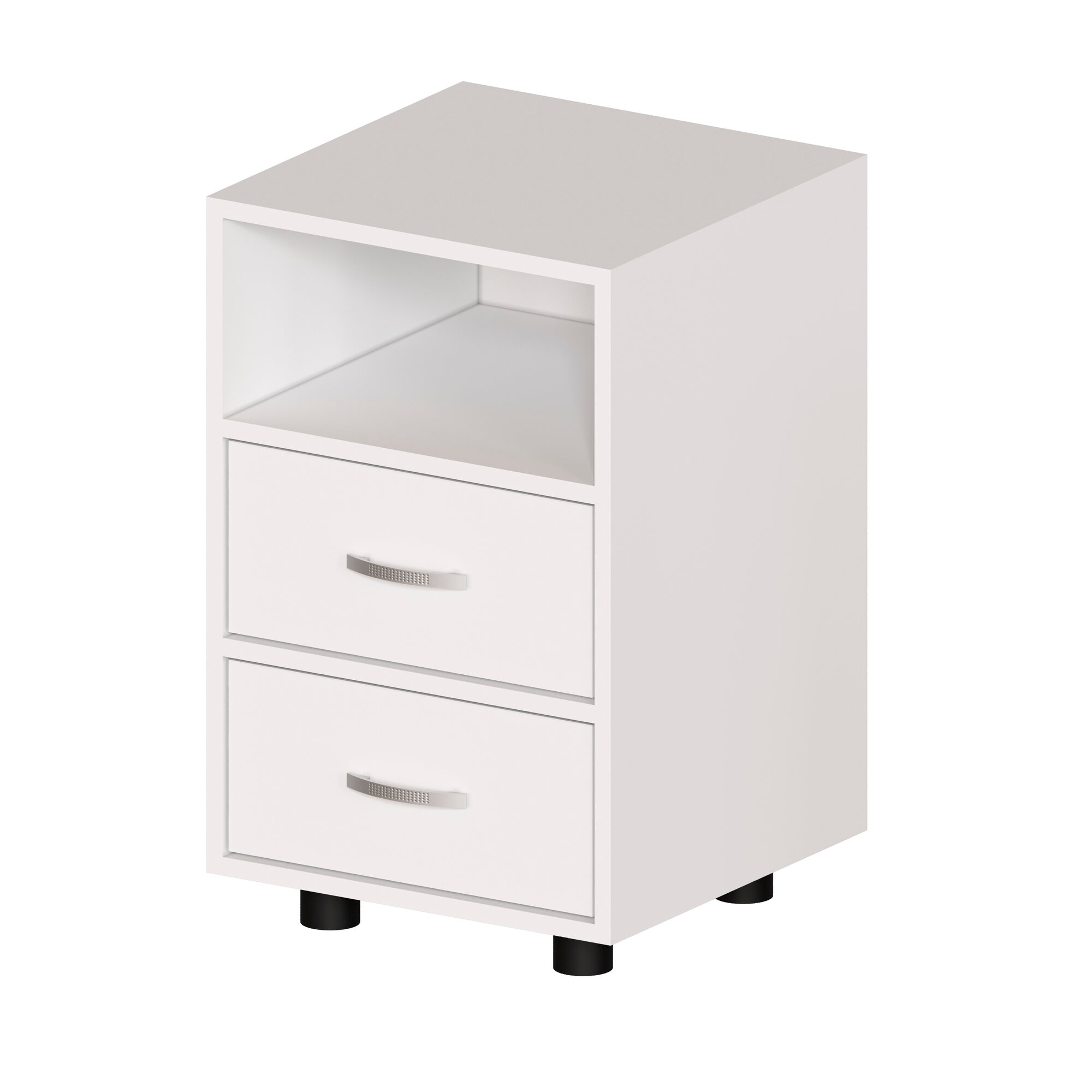 Комод СитиМебель-4 Ширина 40 см, Глубина 40 см, Высота 64 см, цвет: Белый