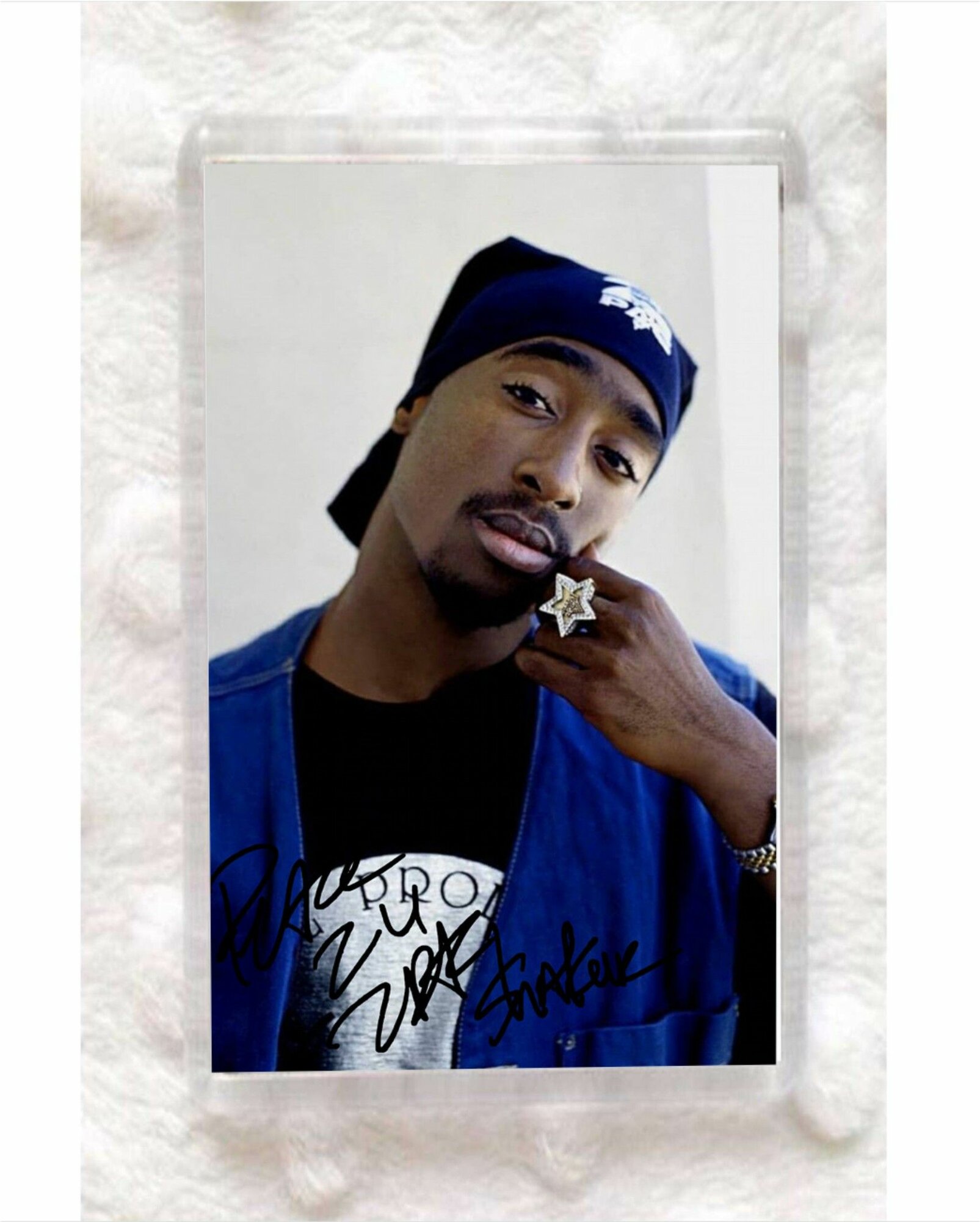 Магнит акриловый с принтом "2Pac", Тупак Шакур