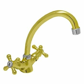 Смеситель для кухни ЦС СМ 25 КМ 'крест' золото