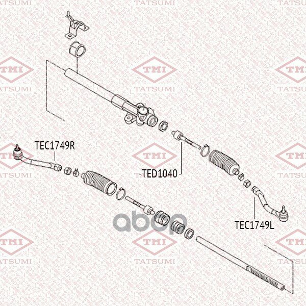 Наконечник Рулевой Тяги Hyundai/Kia Ix35/Tucson/Sportage 10- Лев. TATSUMI арт. TEC1749L
