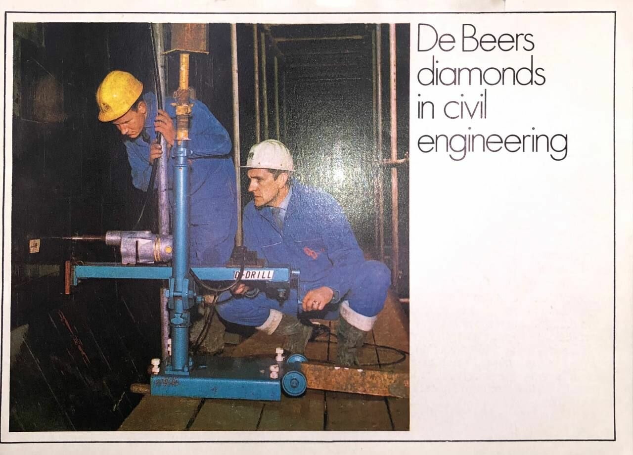 De Beers diamonds in civil engineering 1980 г.